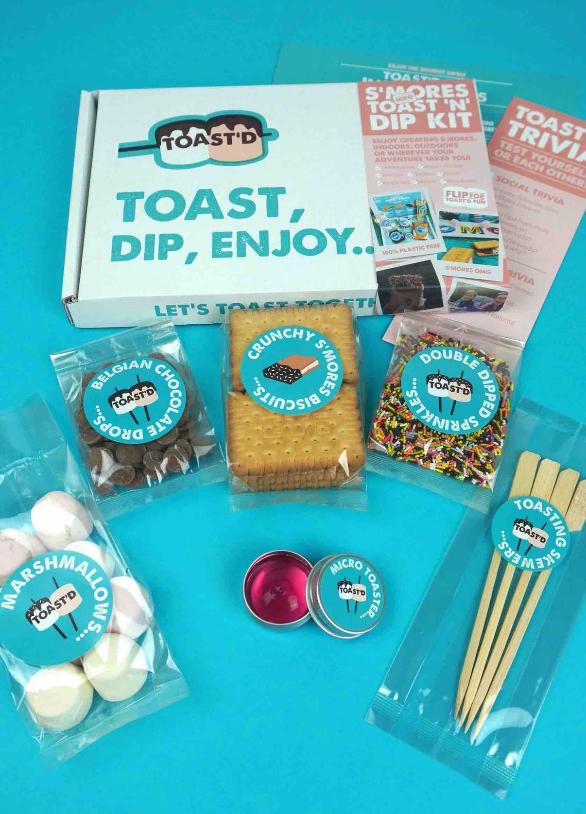 Mini S'Mores Kit – Chocolate & Marshmallow Toasting Taster | Toast'd